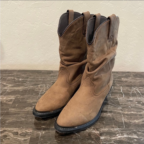 Shyanne | Shoes | Shyanne Brown Leather Slouch Cowboy Boots | Poshmark